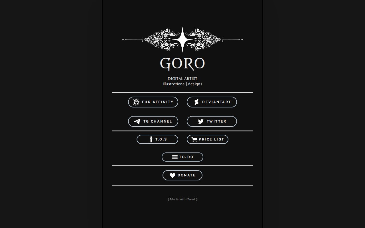 Welcome [gorushka.carrd.co]